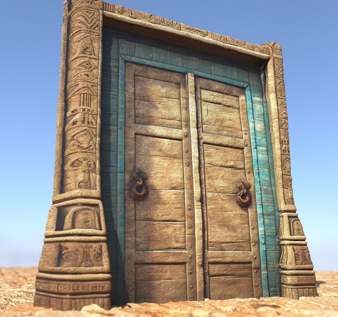 Egyptian Gates Pack 3D Model - TurboSquid 2193008