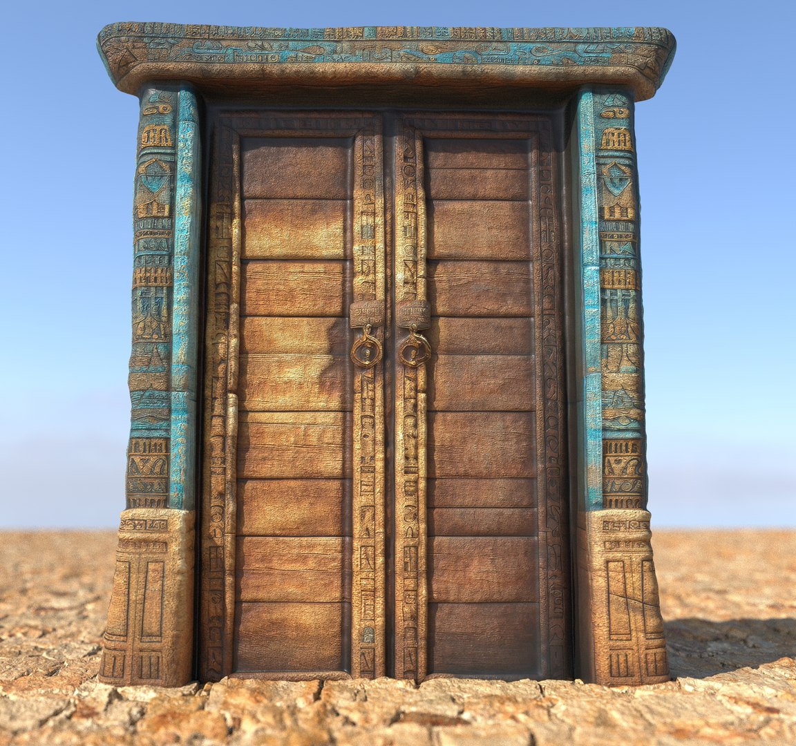 Egyptian Gates Pack 3D Model - TurboSquid 2193008