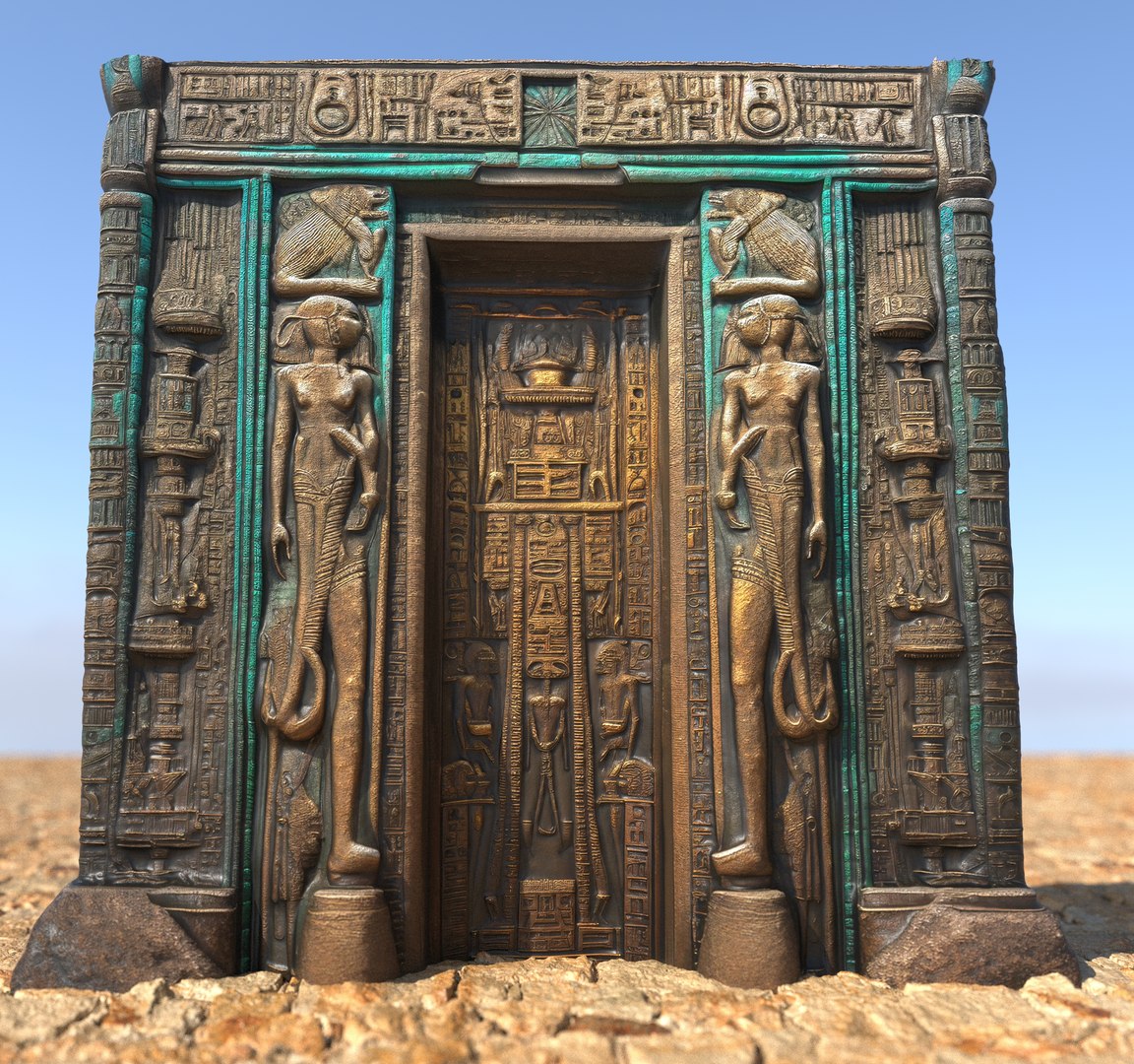 Egyptian Gates Pack 3D Model - TurboSquid 2193008