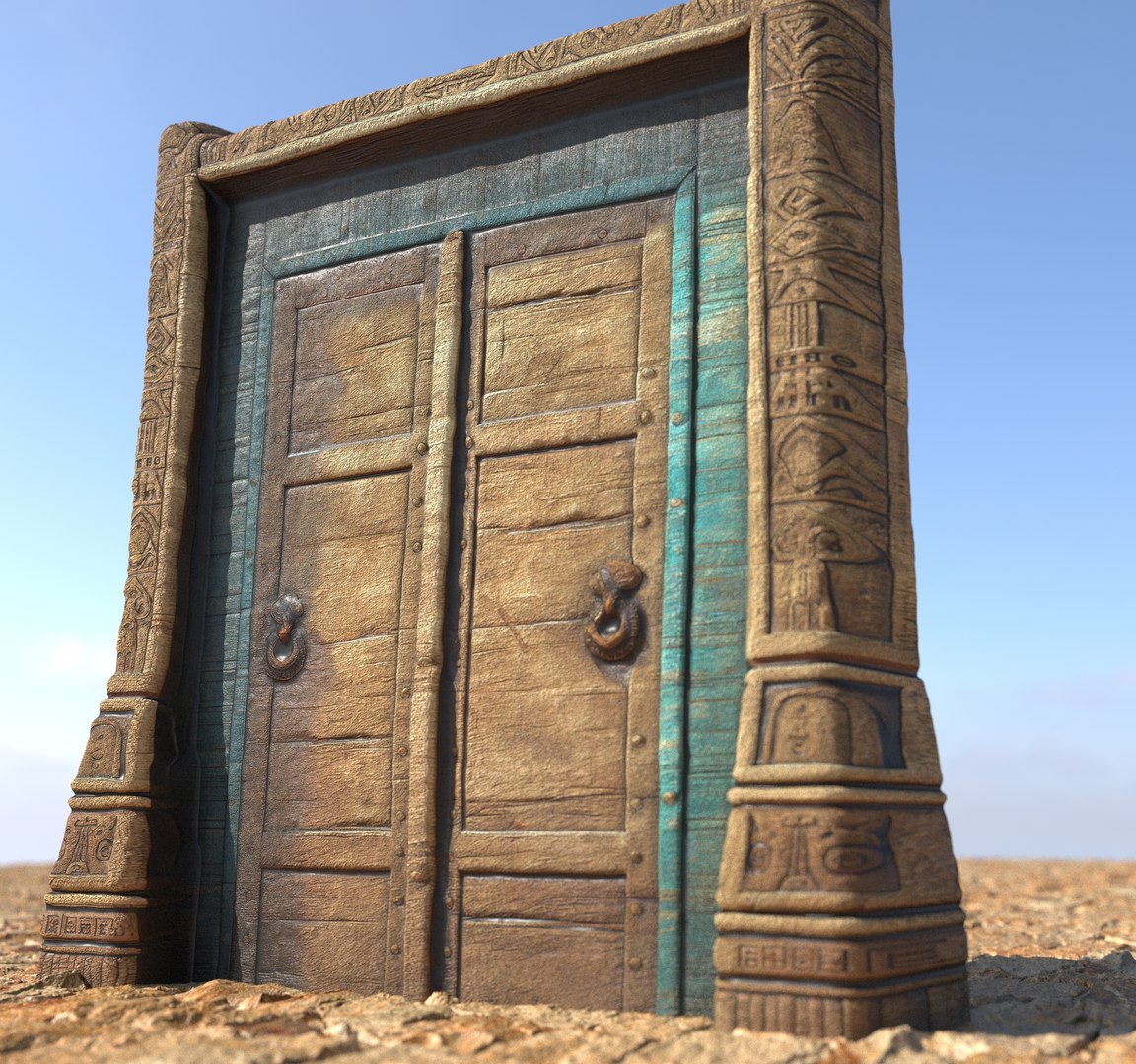 Egyptian Gates Pack 3D Model - TurboSquid 2193008