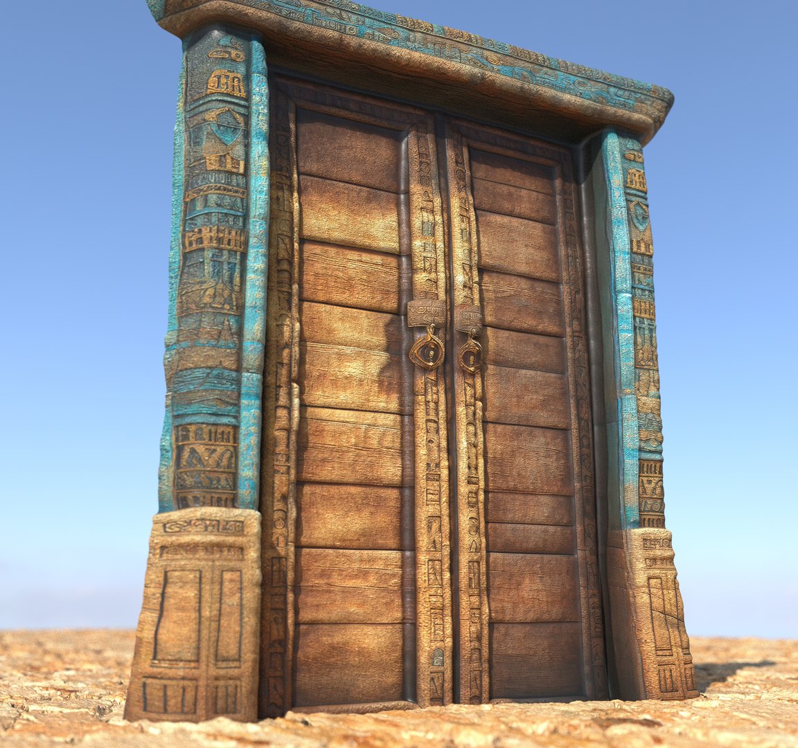 Egyptian Gates Pack 3D Model - TurboSquid 2193008
