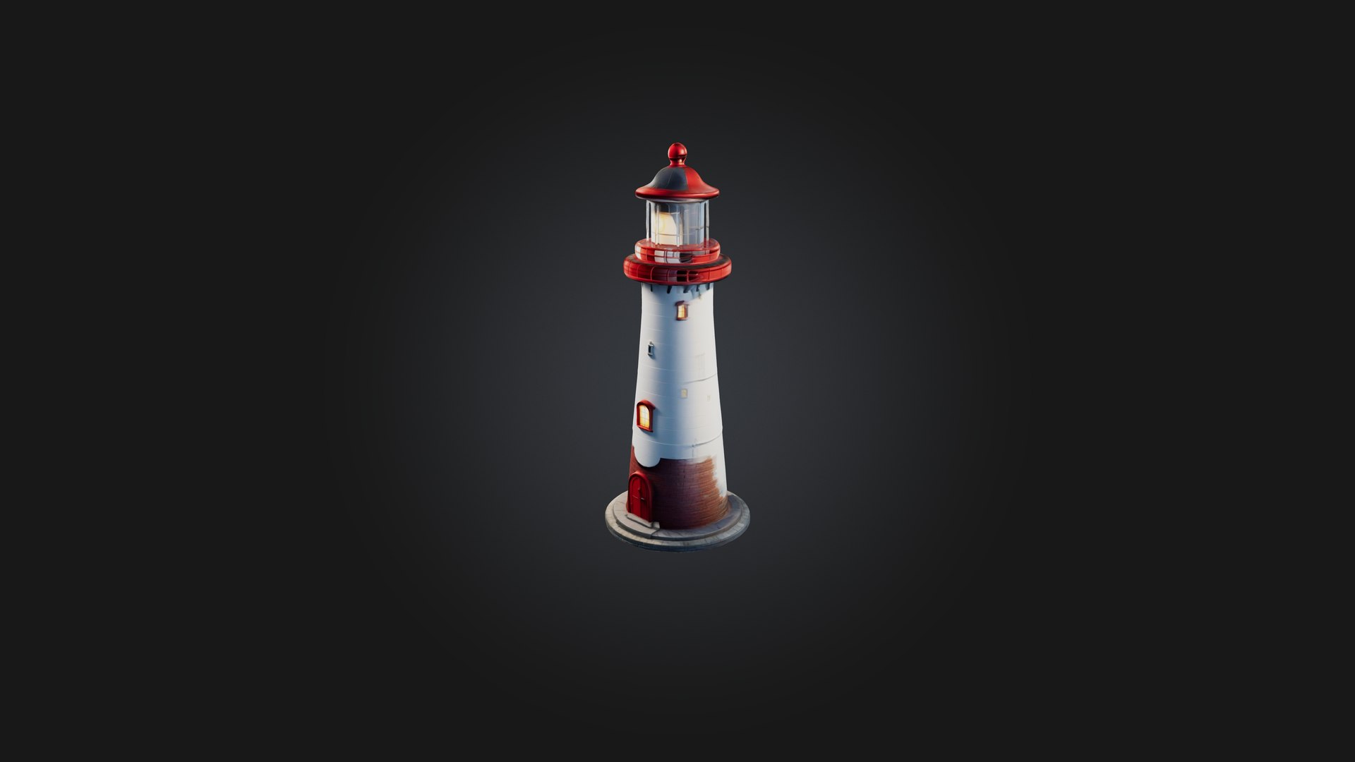 Cartoon Lighthouse - TurboSquid 2291698