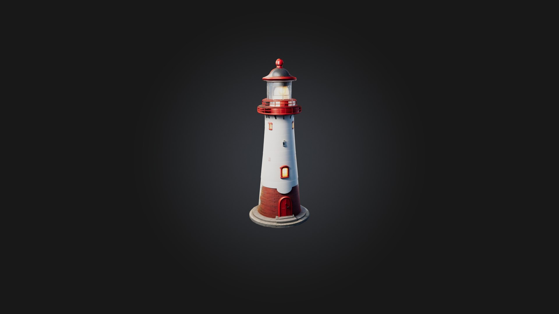 Cartoon Lighthouse - TurboSquid 2291698
