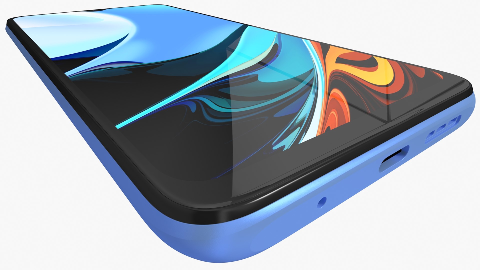 Xiaomi Redmi 9T Blue 3D Model - TurboSquid 1790161