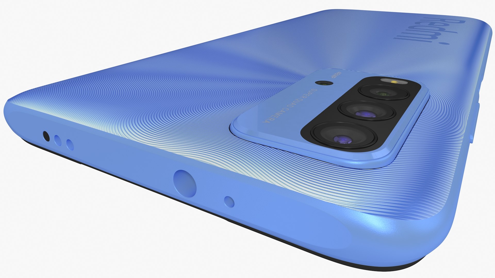 Xiaomi Redmi 9T Blue 3D Model - TurboSquid 1790161