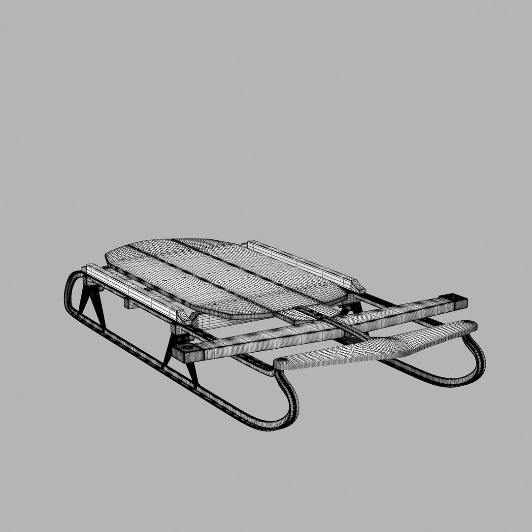 vintage flexible flyer snow 3ds