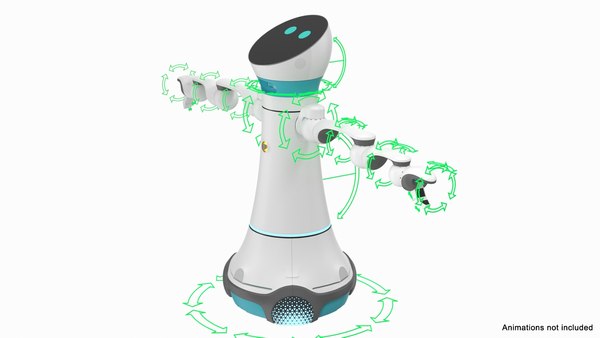 Modular service robot rigged 3D model - TurboSquid 1602903