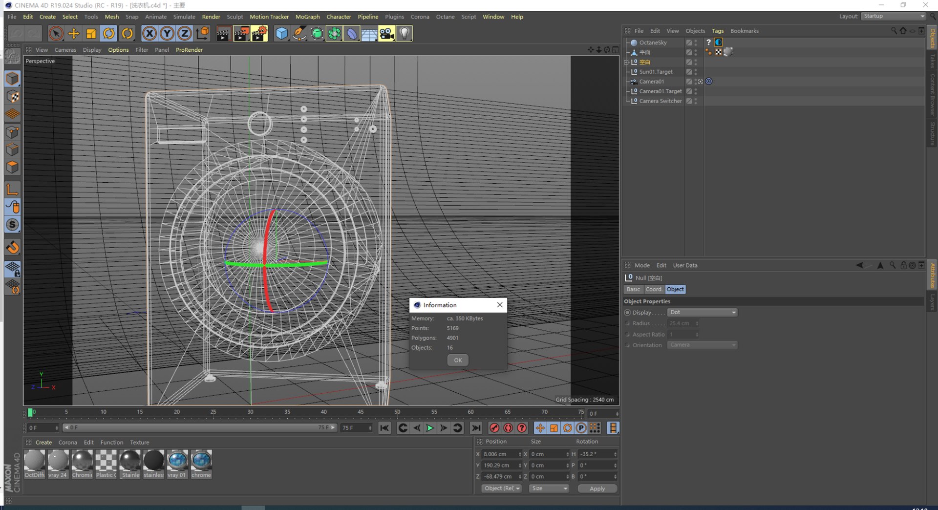 3D Model Washing Machine Laundry Room Fully Automatic Washing Machine ...