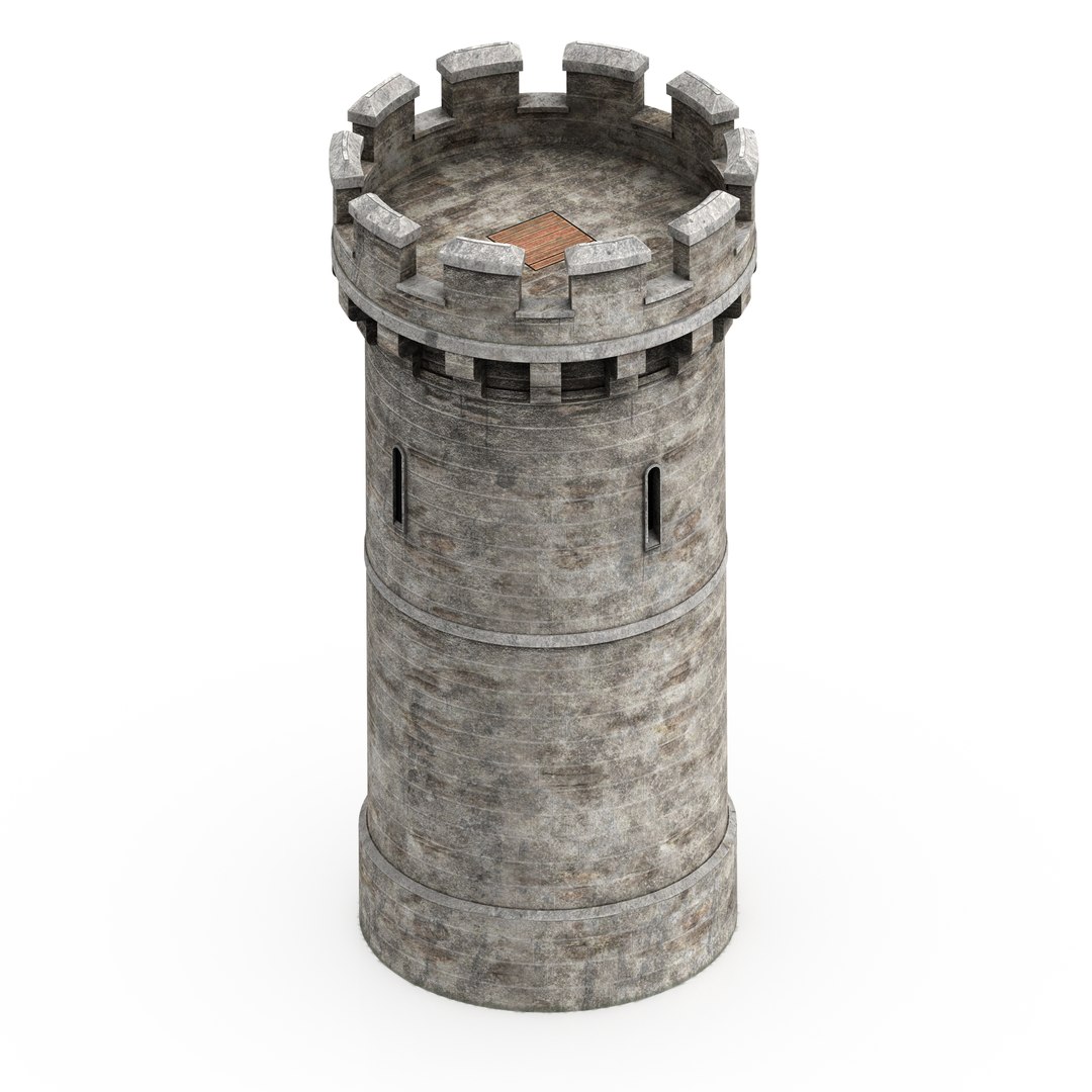 3D Medieval Castle Tower Model - TurboSquid 2366501