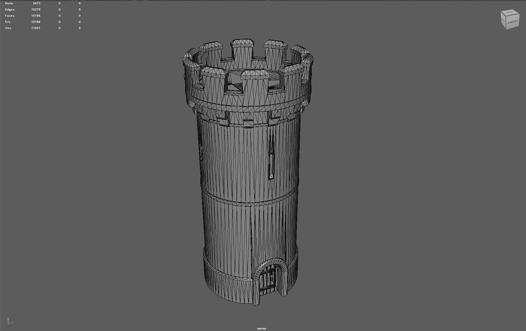 3D Medieval Castle Tower Model - TurboSquid 2366501