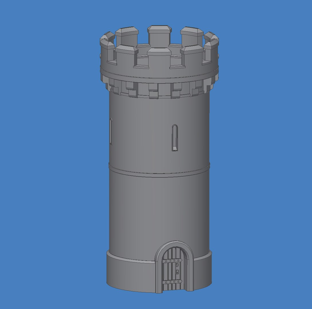 3D Medieval Castle Tower Model - TurboSquid 2366501