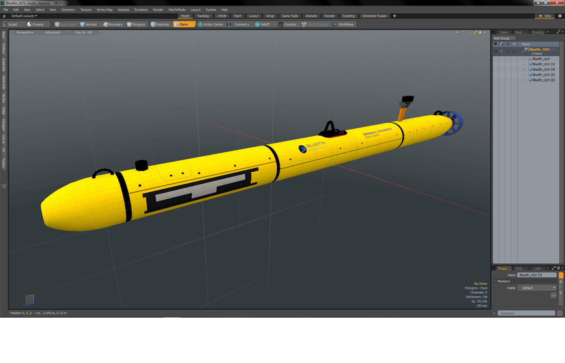 Bluefin UUV 3D model - TurboSquid 1862019