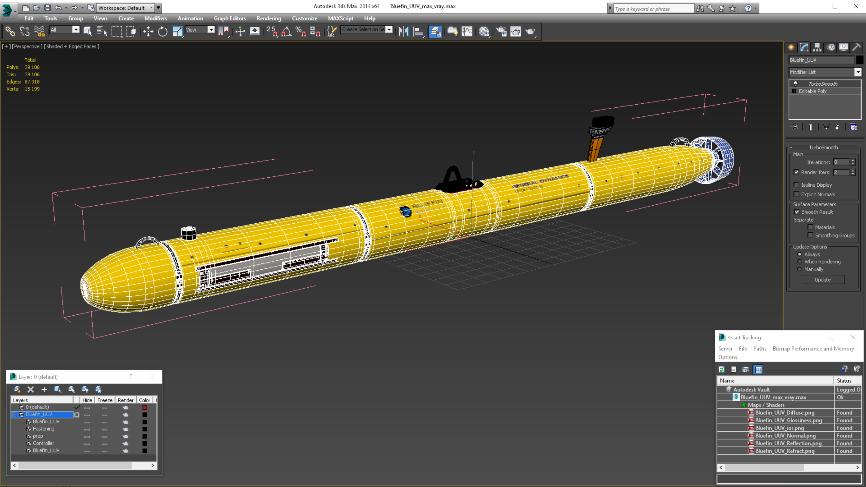 Bluefin UUV 3D model - TurboSquid 1862019