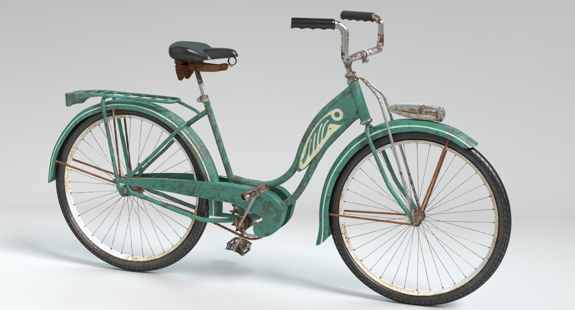 3d Old Bicycle Model