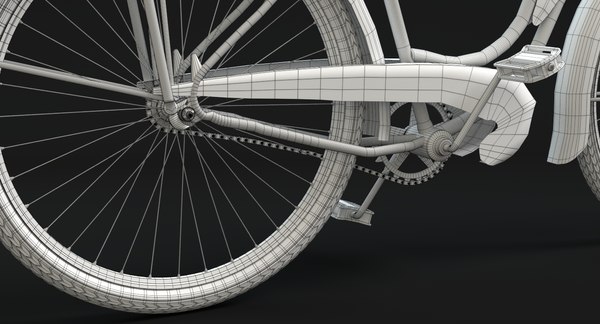 3d old bicycle model