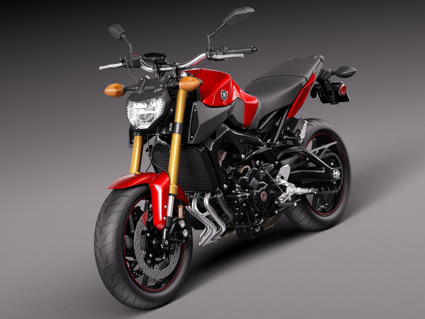 2016 Yamaha Fz 3d Model