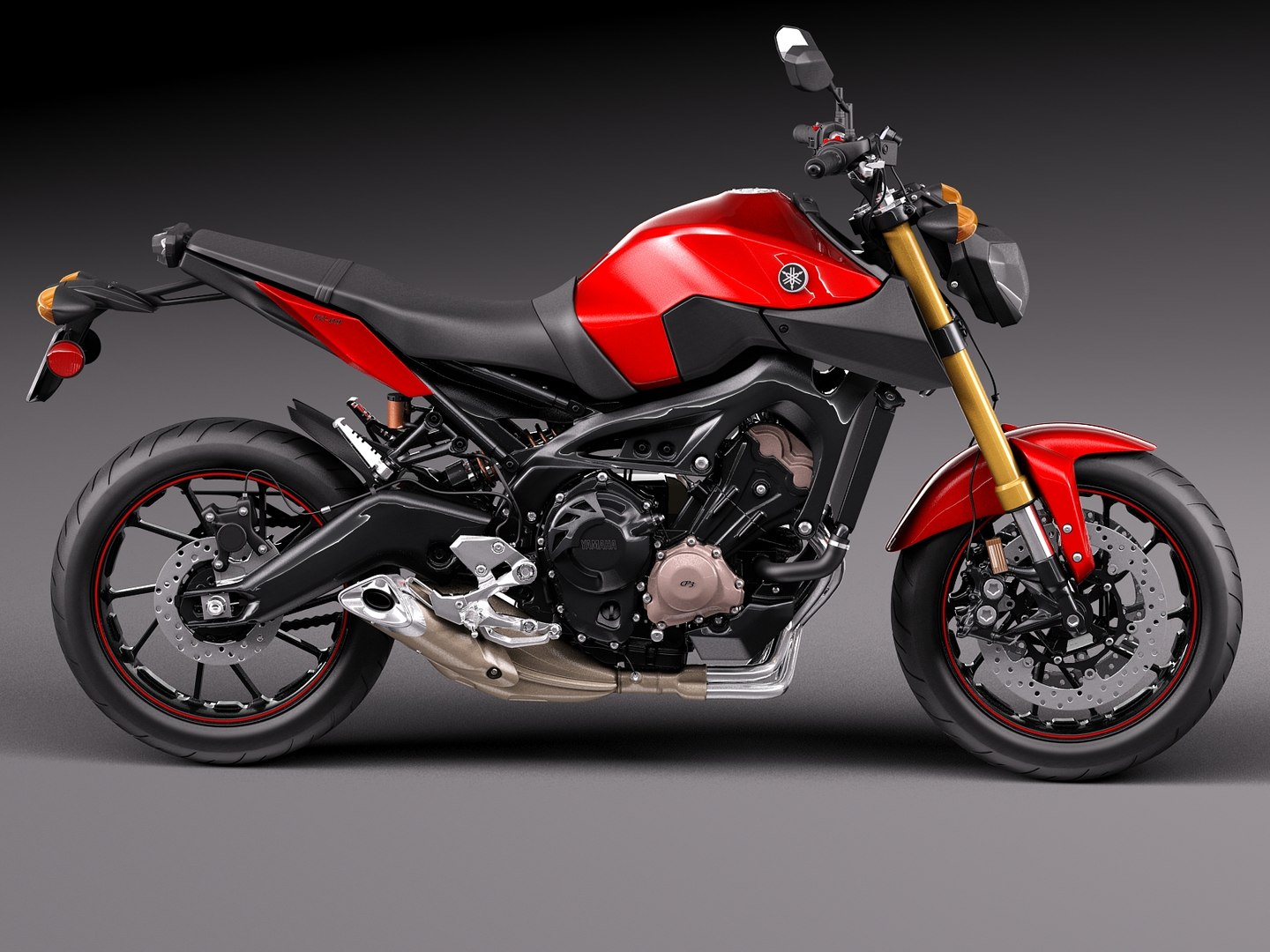2016 Yamaha Fz 3d Model