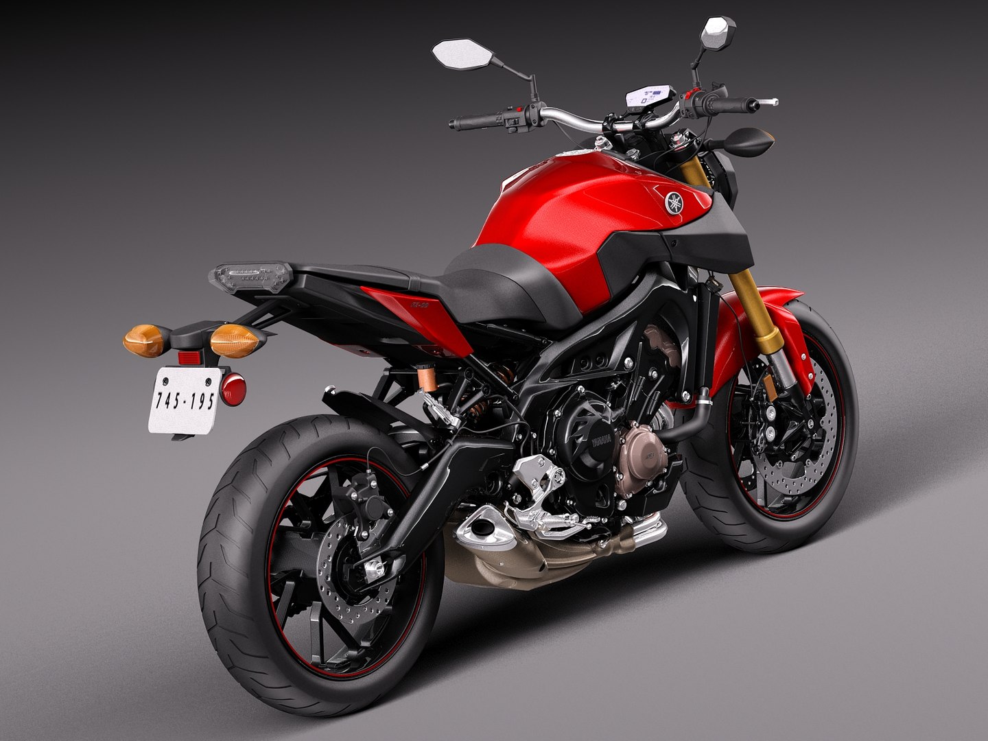 2016 Yamaha Fz 3d Model