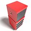 Red Tool Chest 3d Model