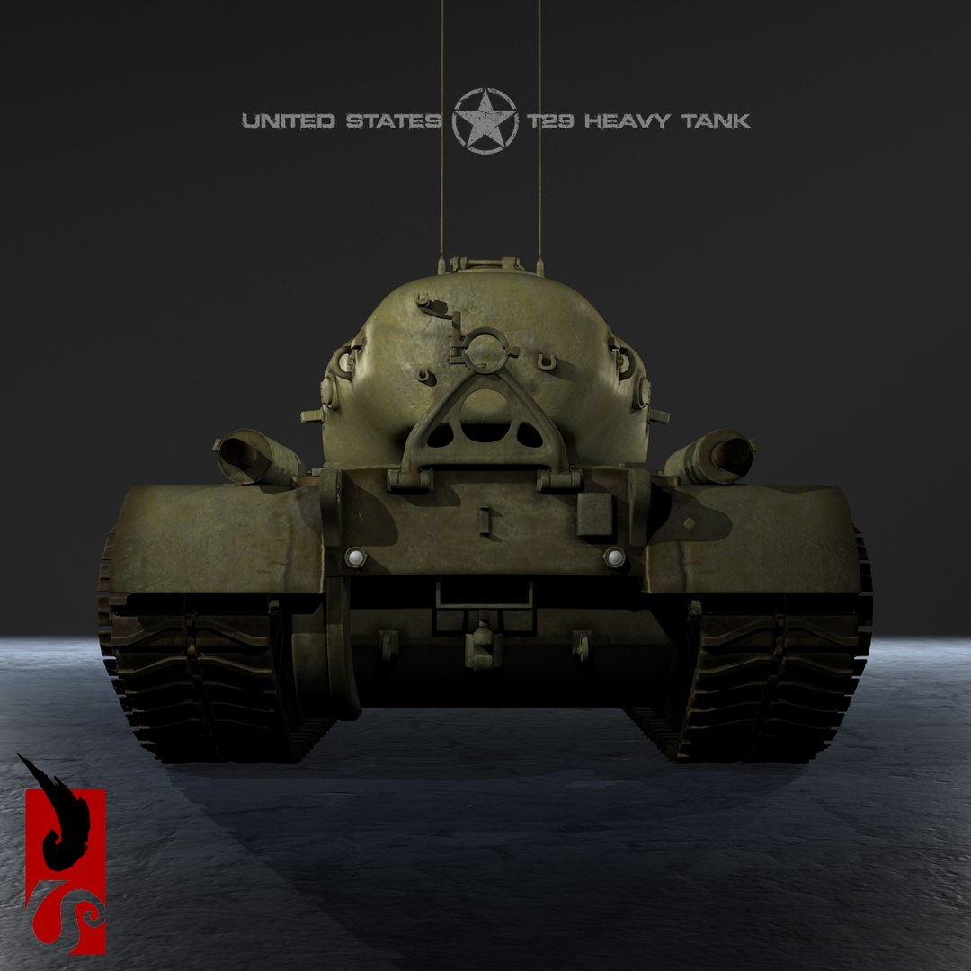 United States T29 Heavy Tank 3d X