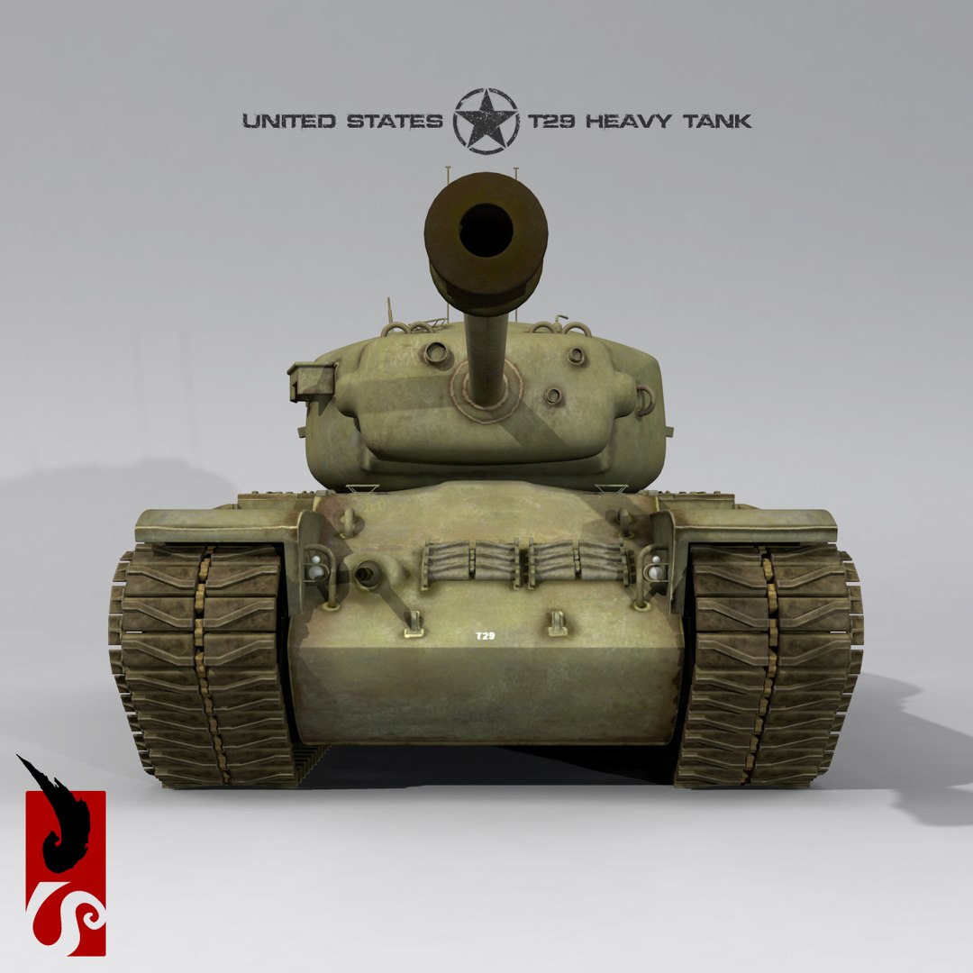 United States T29 Heavy Tank 3d X