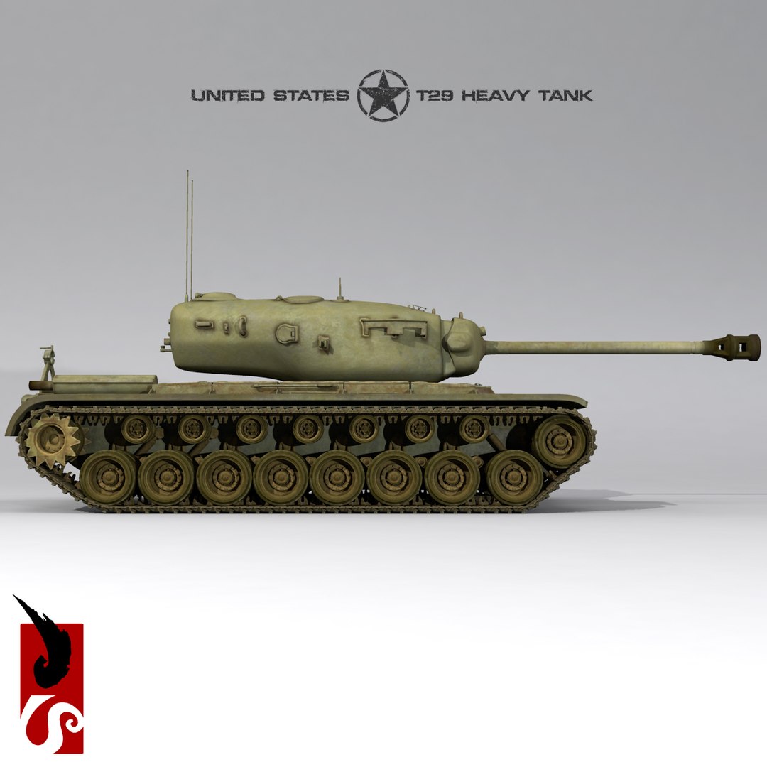 United States T29 Heavy Tank 3d X