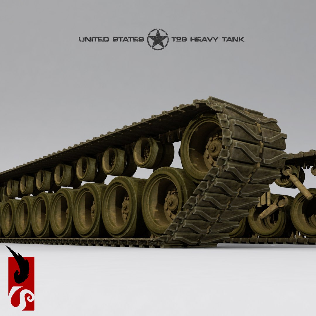 united states t29 heavy tank 3d x