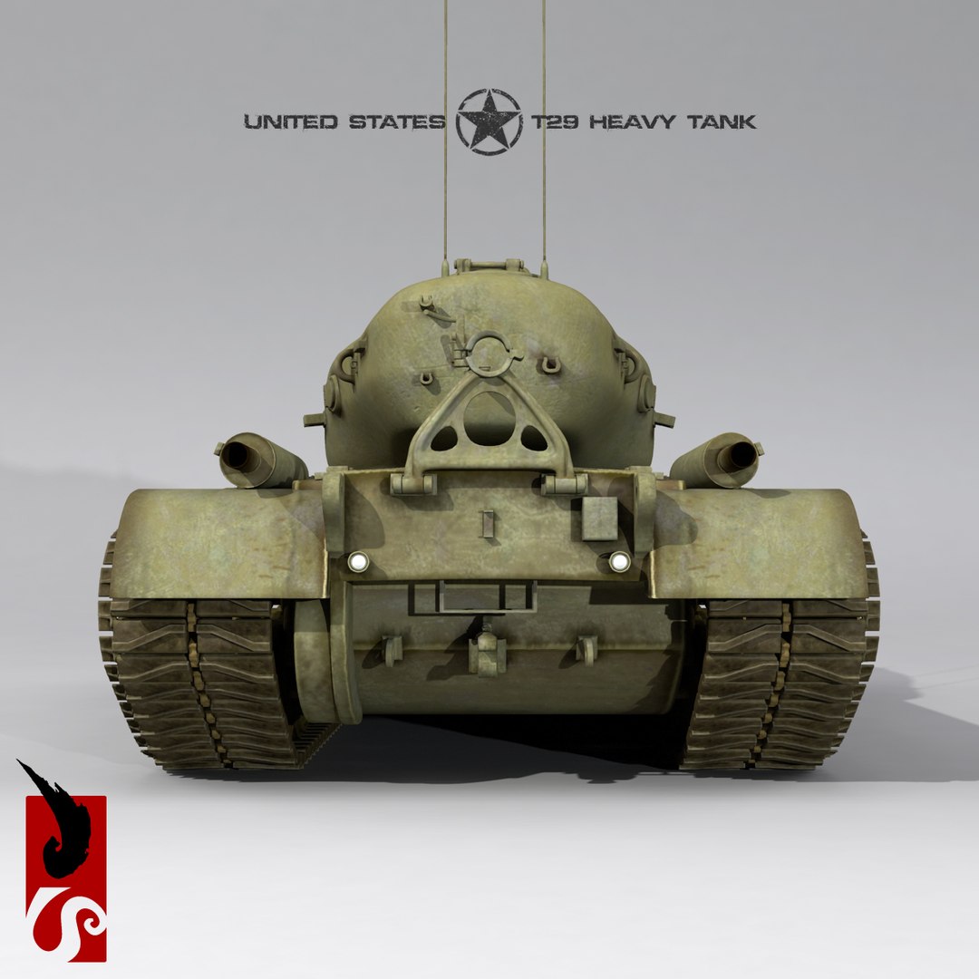 United States T29 Heavy Tank 3d X