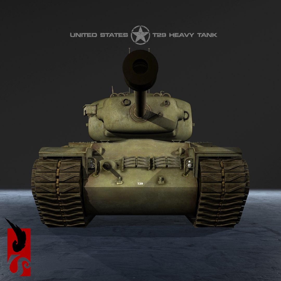 United States T29 Heavy Tank 3d X
