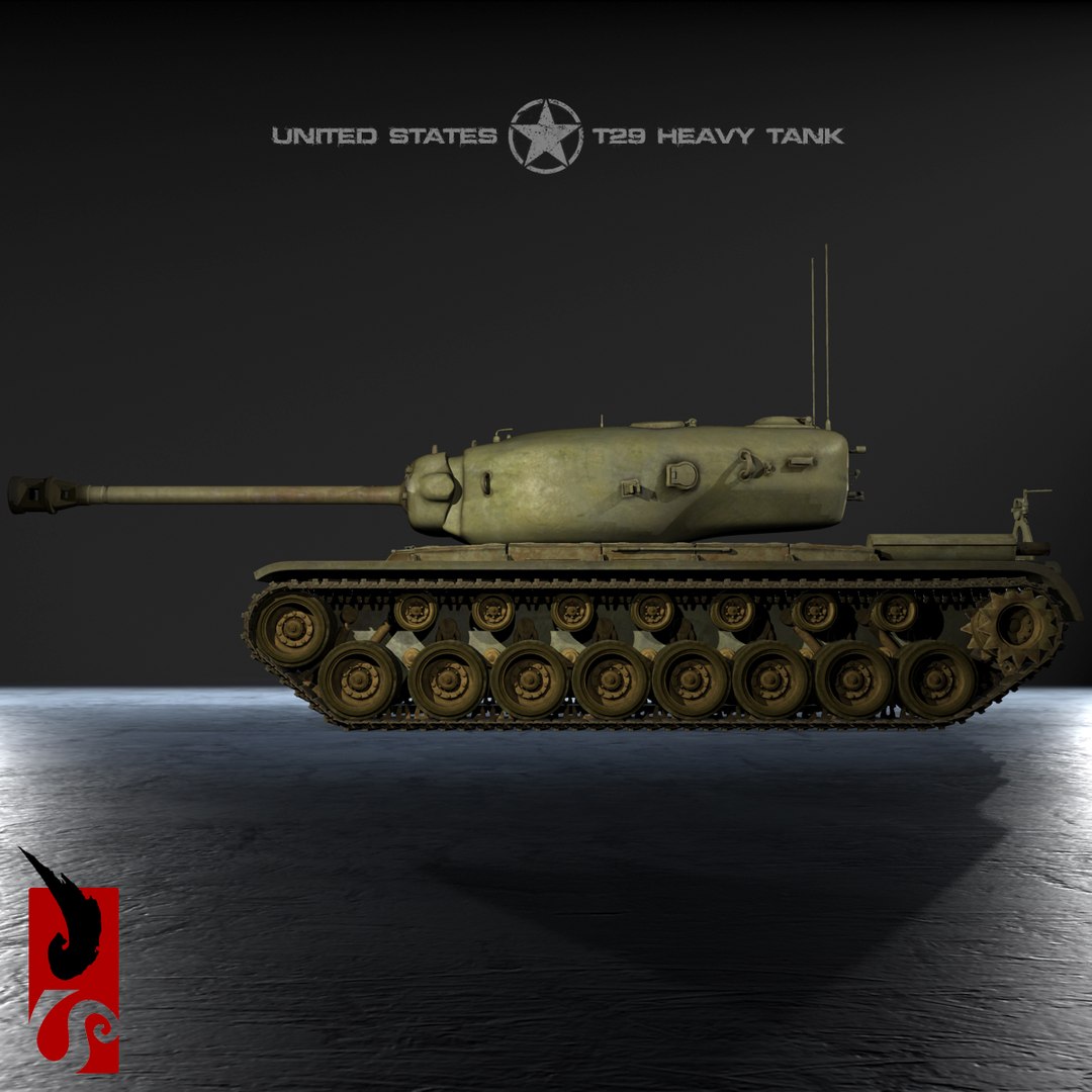 United States T29 Heavy Tank 3d X