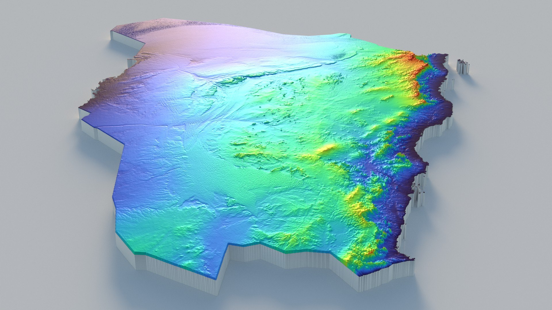 Saudi Arabia Terrain Map Model - TurboSquid 2336710