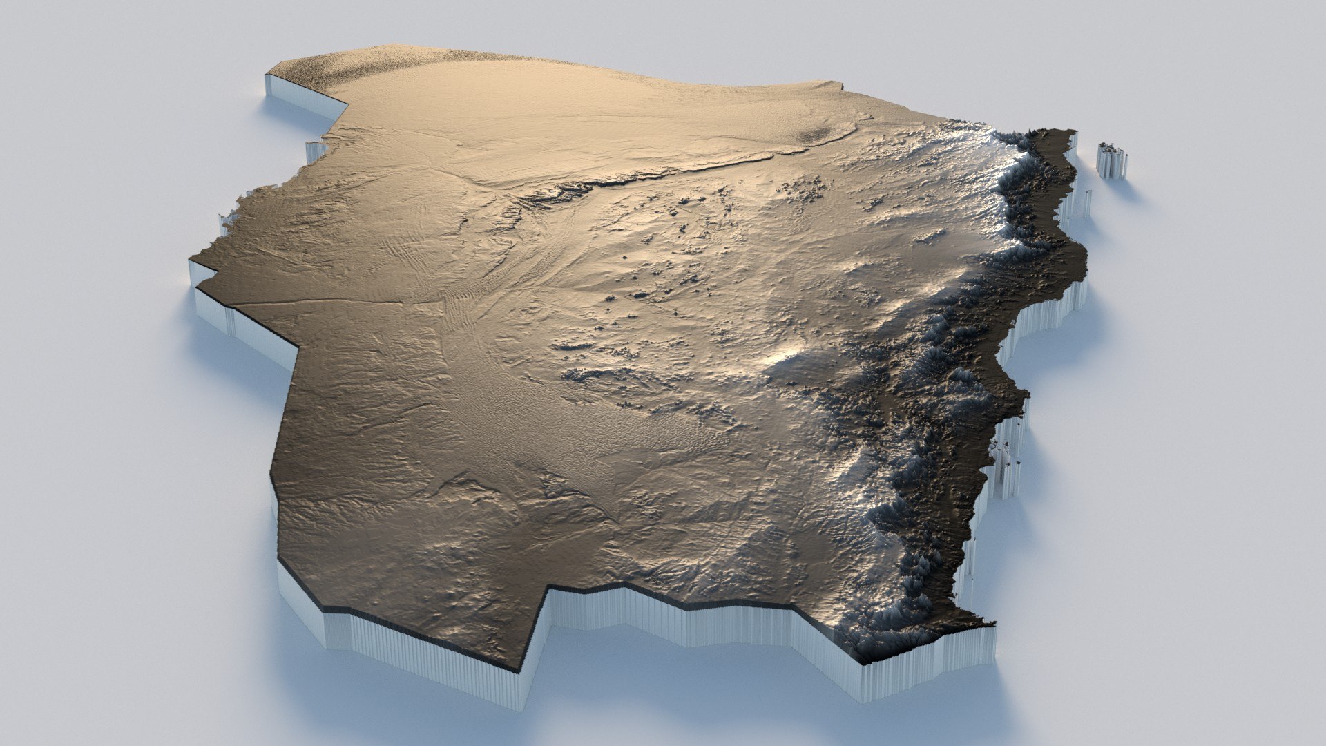Saudi Arabia Terrain Map Model - TurboSquid 2336710