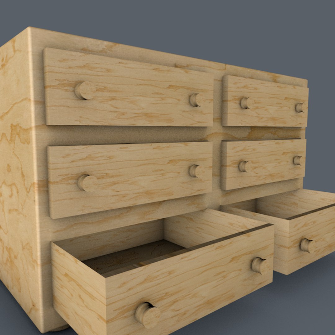 Chest drawers 3D model - TurboSquid 1443733