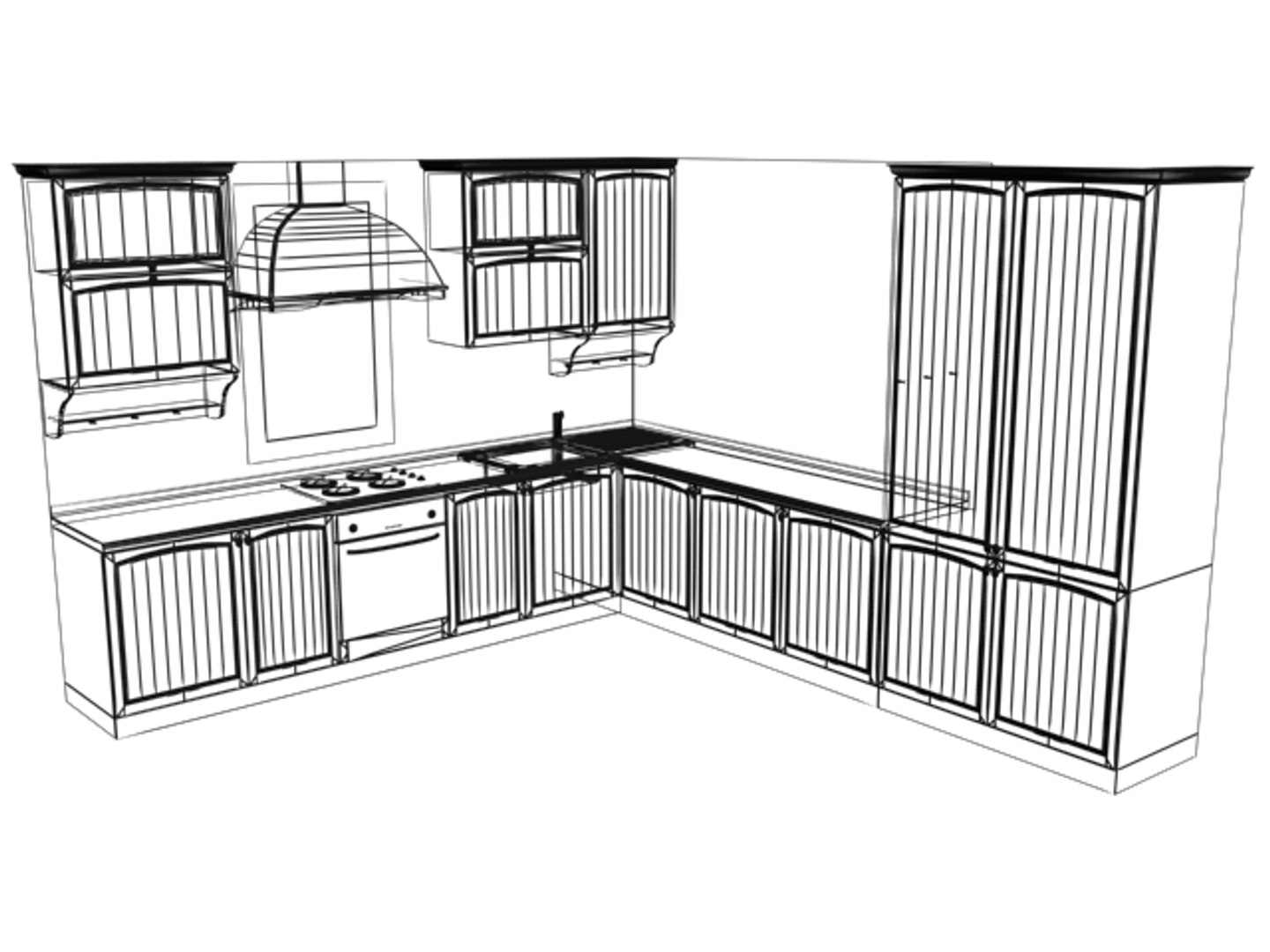 3d Model Kitchen Kantry