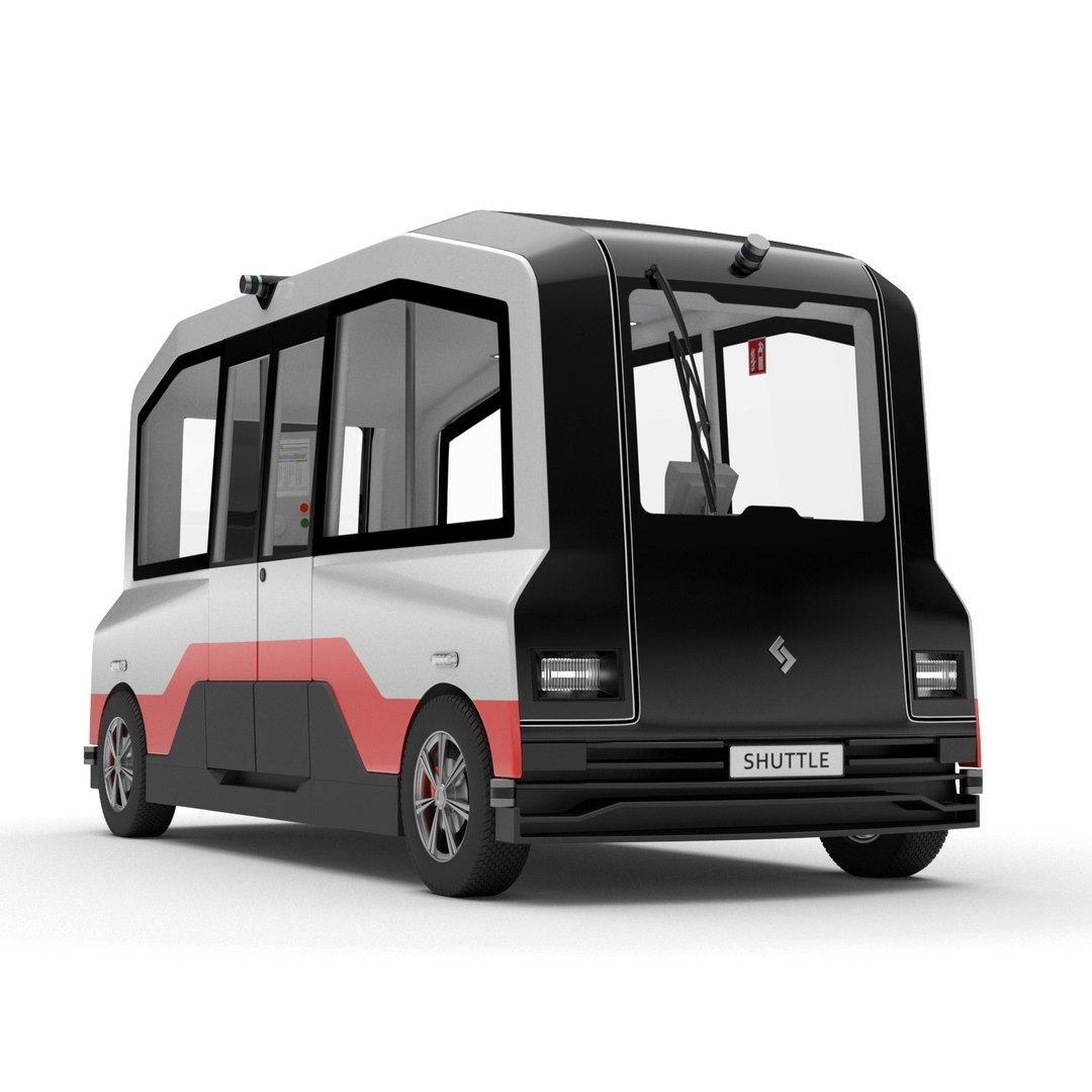 3D model selfdriving shuttle bus - TurboSquid 1606701