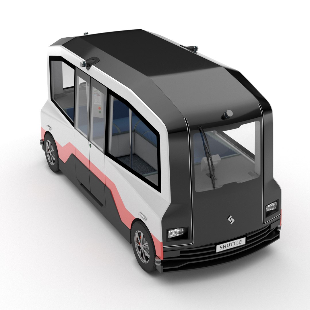 3D model selfdriving shuttle bus - TurboSquid 1606701