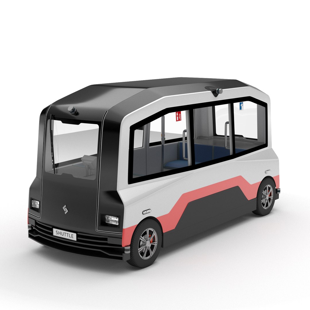 3D model selfdriving shuttle bus - TurboSquid 1606701