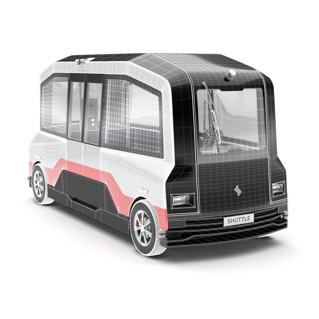 3D model selfdriving shuttle bus - TurboSquid 1606701