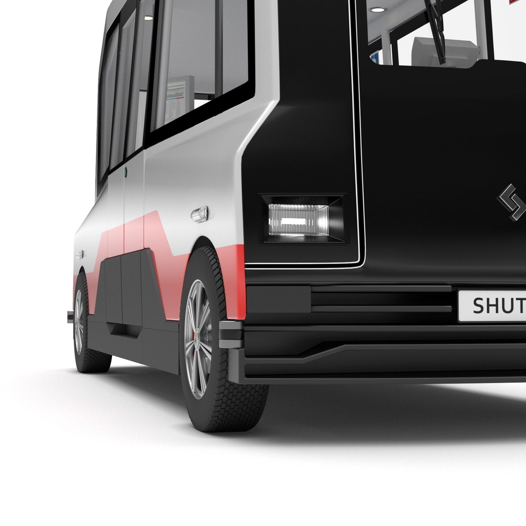 3D model selfdriving shuttle bus - TurboSquid 1606701