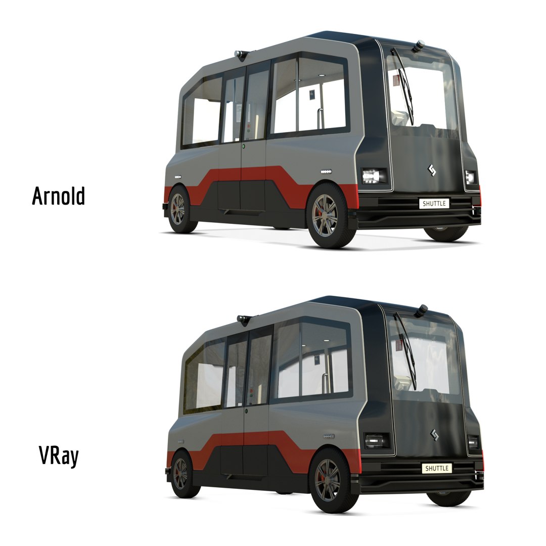 3D model selfdriving shuttle bus - TurboSquid 1606701