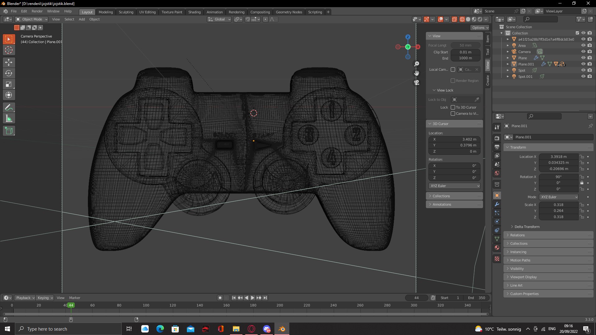 PS2 joystick 3D model - TurboSquid 1961361