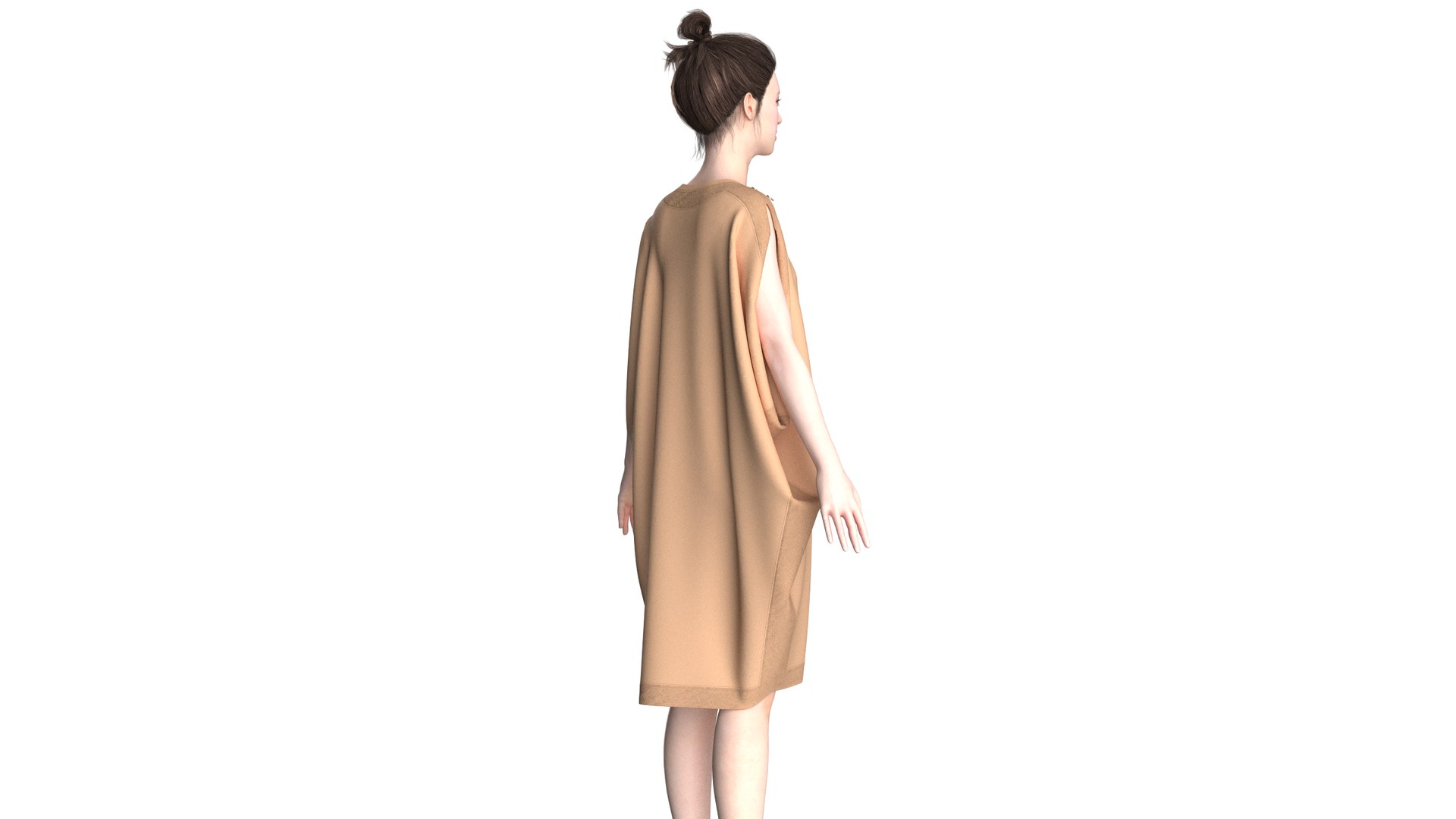 3D Girls Cope Dress V7 - TurboSquid 2401094
