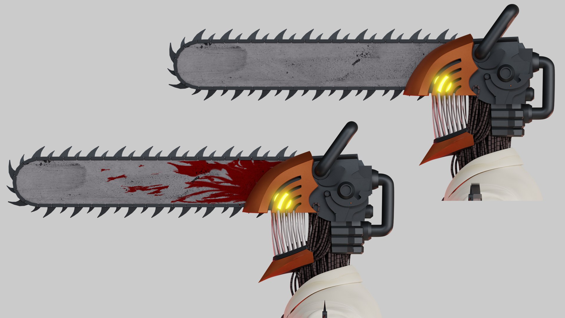 Chainsaw Man 3d Model - Rigged - Blender 3D Model - TurboSquid 2028181