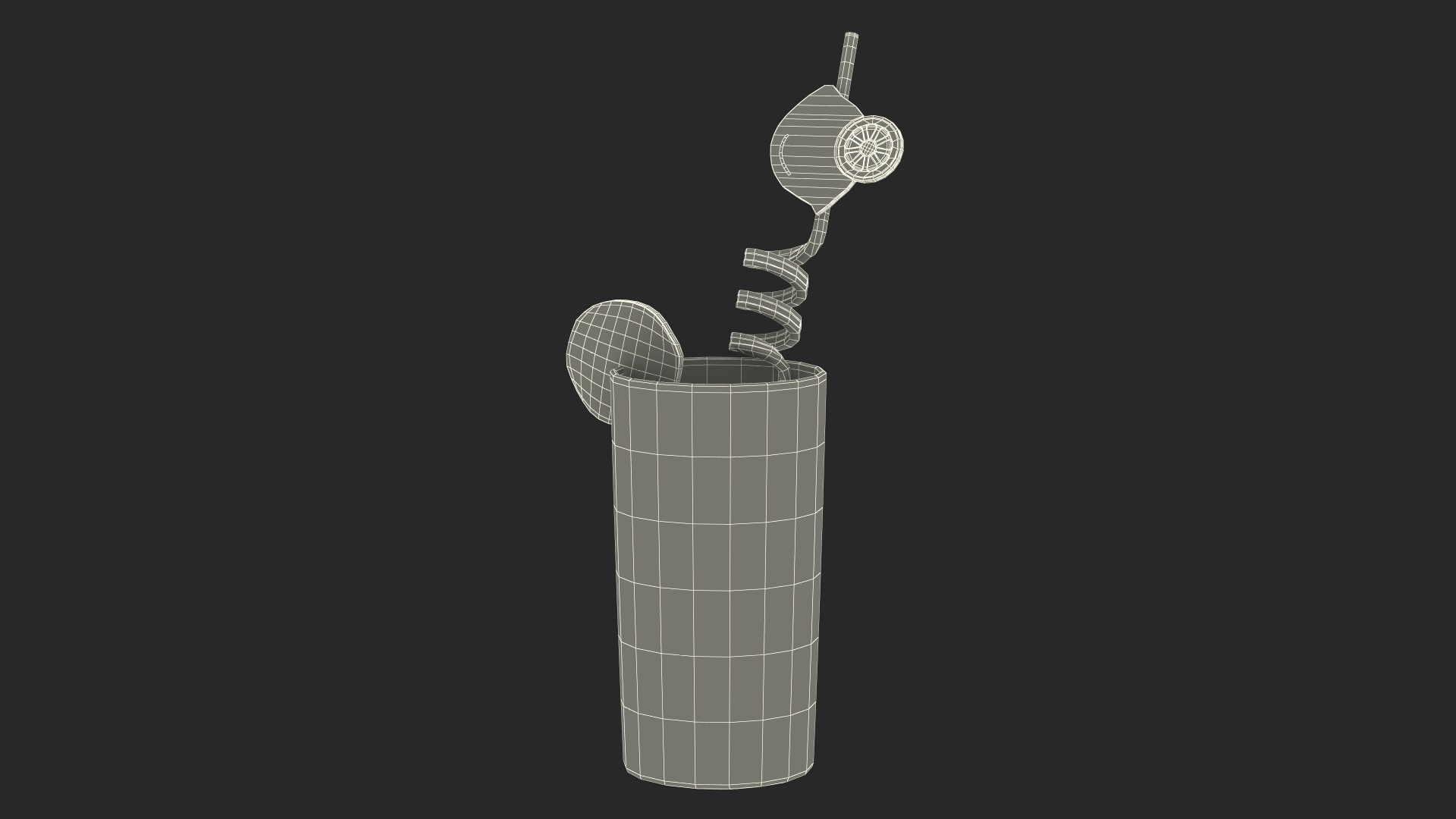 3D Lemonade With Fruit Plastic Straw - TurboSquid 2104665