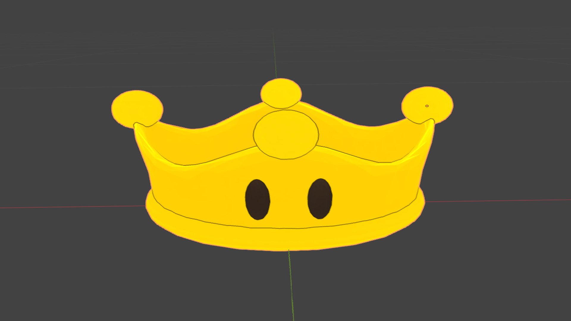 3D Model Gold Black No Mushroom Star Crown - TurboSquid 2277115