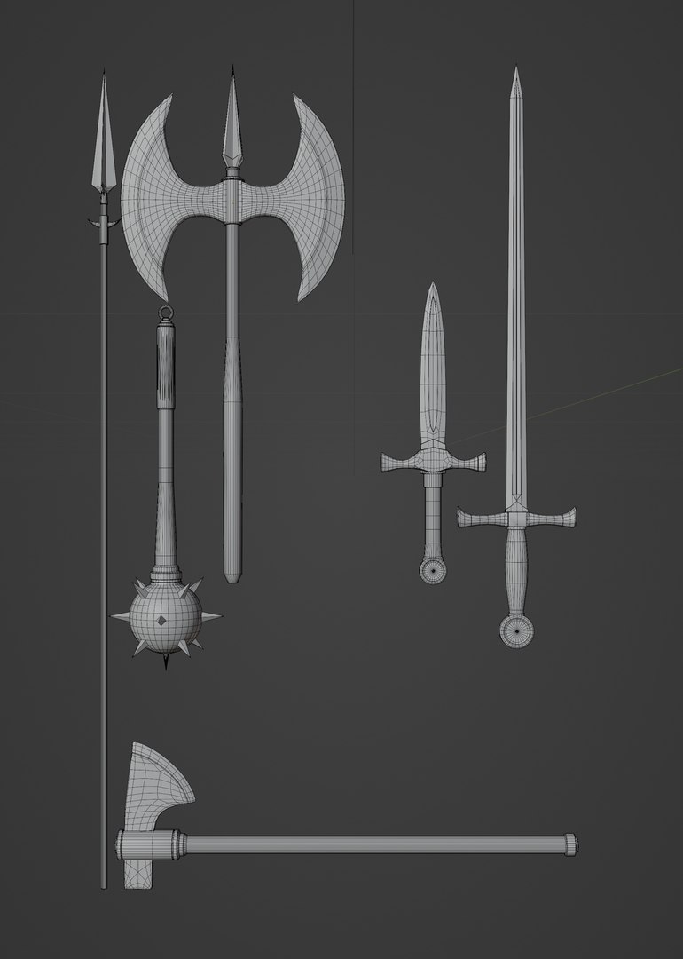 3D Medieval Weapons Model - TurboSquid 1942895