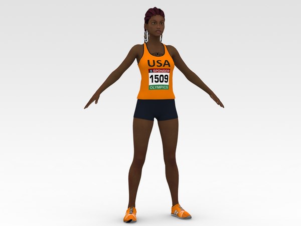 3D model Athlete Runner 04 - TurboSquid 1816082