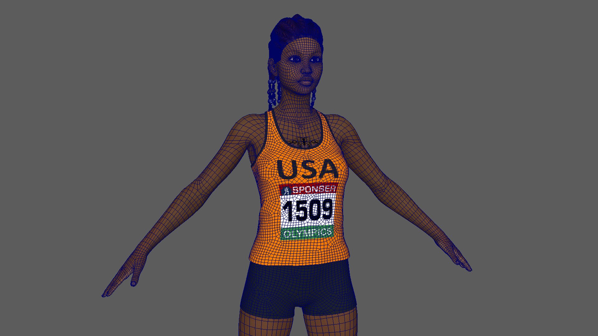 3D Model Athlete Runner 04 - TurboSquid 1816082