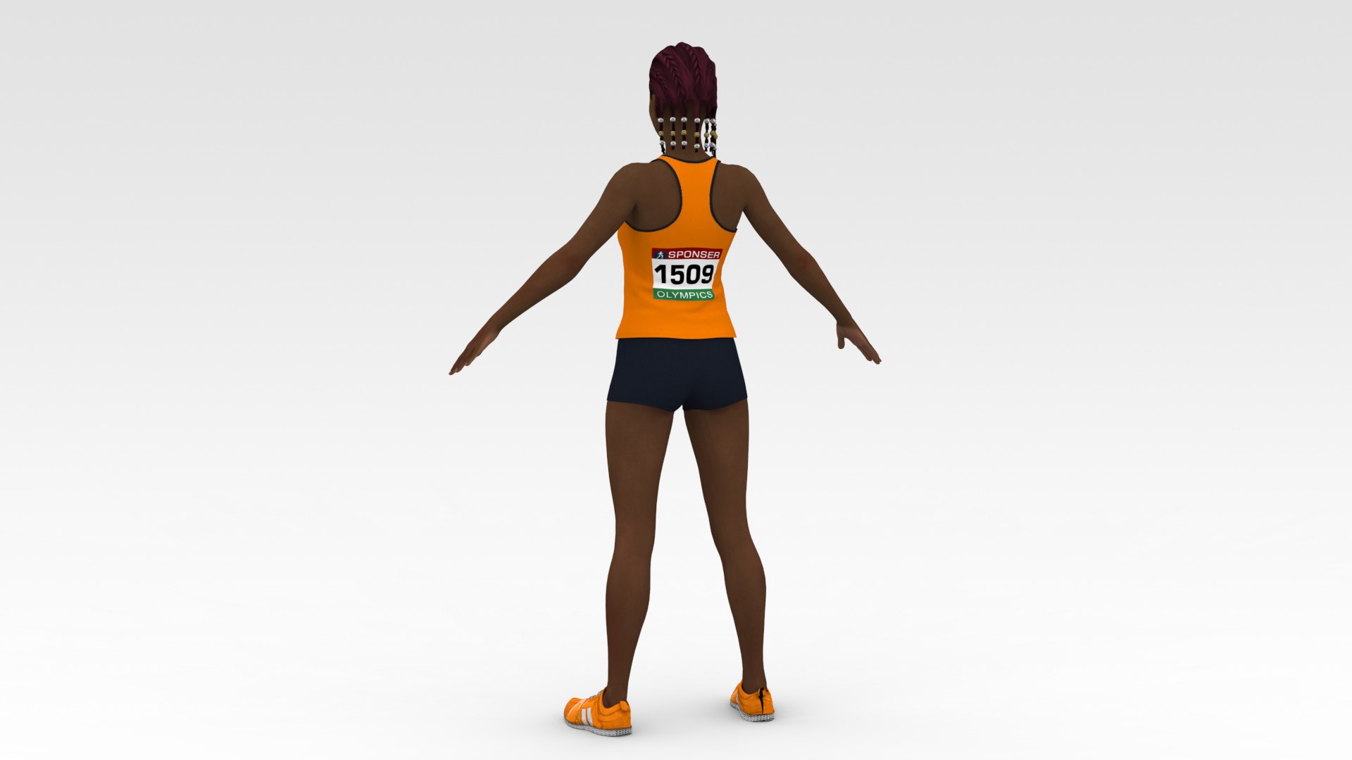 3D Model Athlete Runner 04 - TurboSquid 1816082