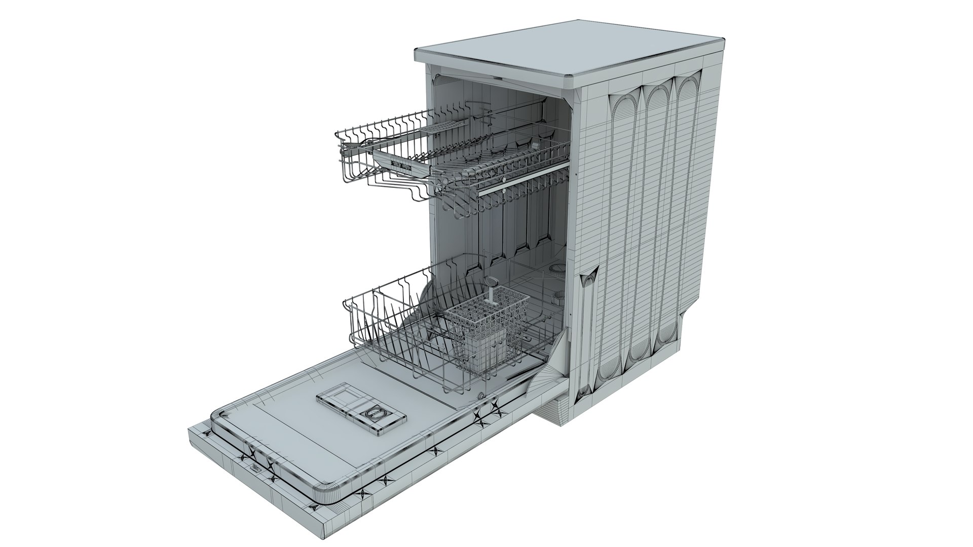 Open Dishwasher 3D Model - TurboSquid 2269201